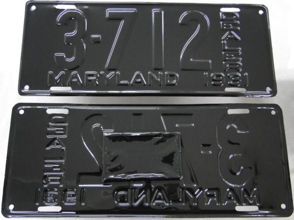 Tag restoration, antique license plates, license plate restoration ...