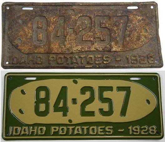 Tag restoration, antique license plates, license plate restoration ...